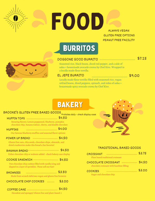 Third Space Coffee .Co | Vegan Coffee Shop Menu